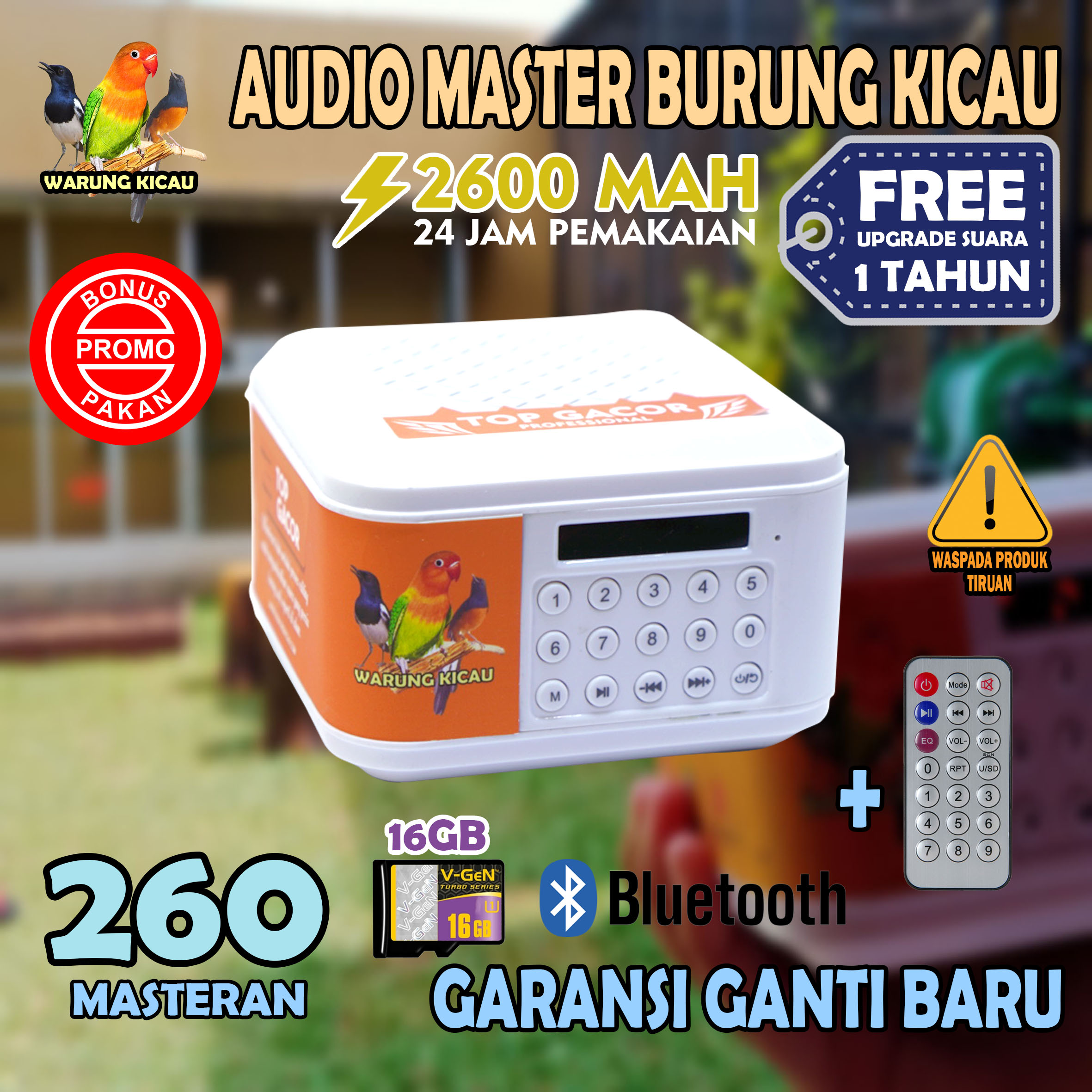 Masteran Burung Kicau Speaker Audio Cipoh Top Gacor Decu Cucak Rowo Beo ...