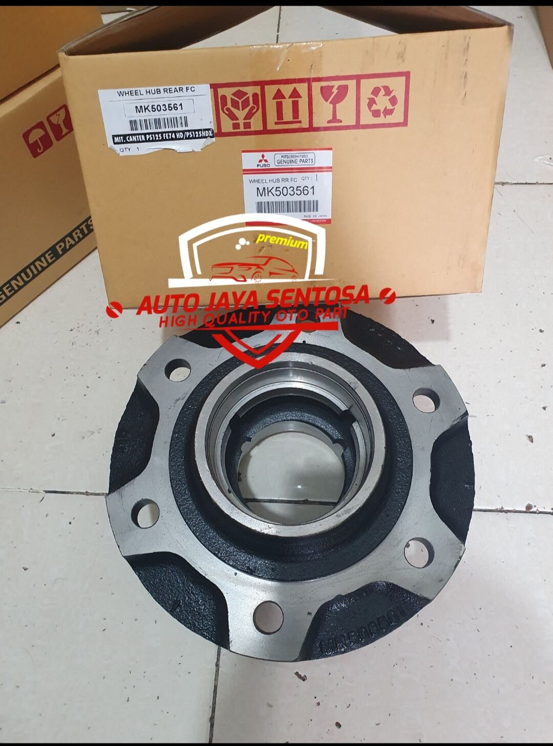 NAP RODA BELAKANG WHELL HUB REAR PS125 CANTER HDX PS125 TURBO CANTER ...