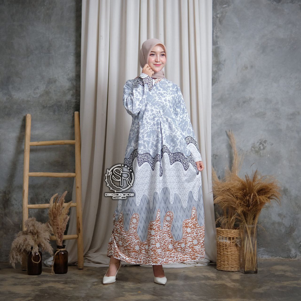 Gamis Batik Gamis Wanita Gamis Batik Busui Resleting Depan Gamis Syar'i ...