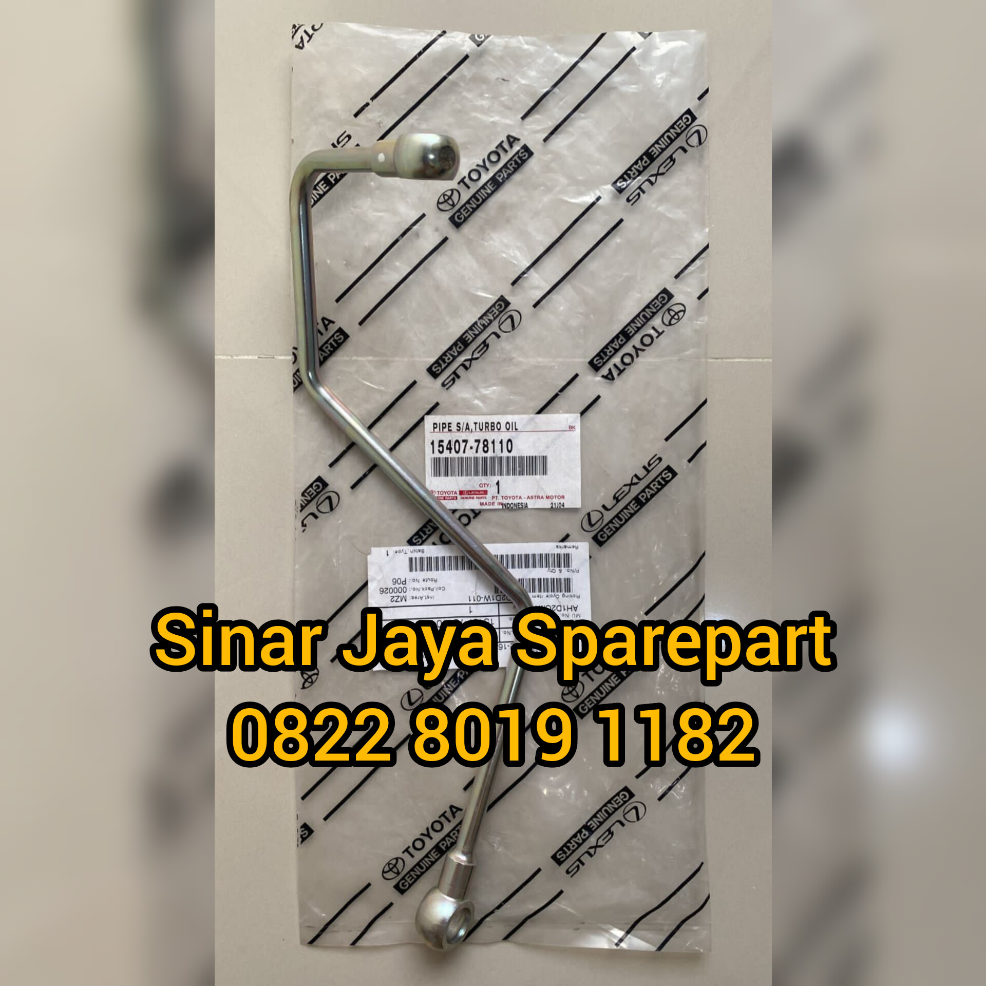 Pipa Oli Turbo Inlet Toyota Dyna 110 130 12 Volt Hino Dutro 110 130 12 ...