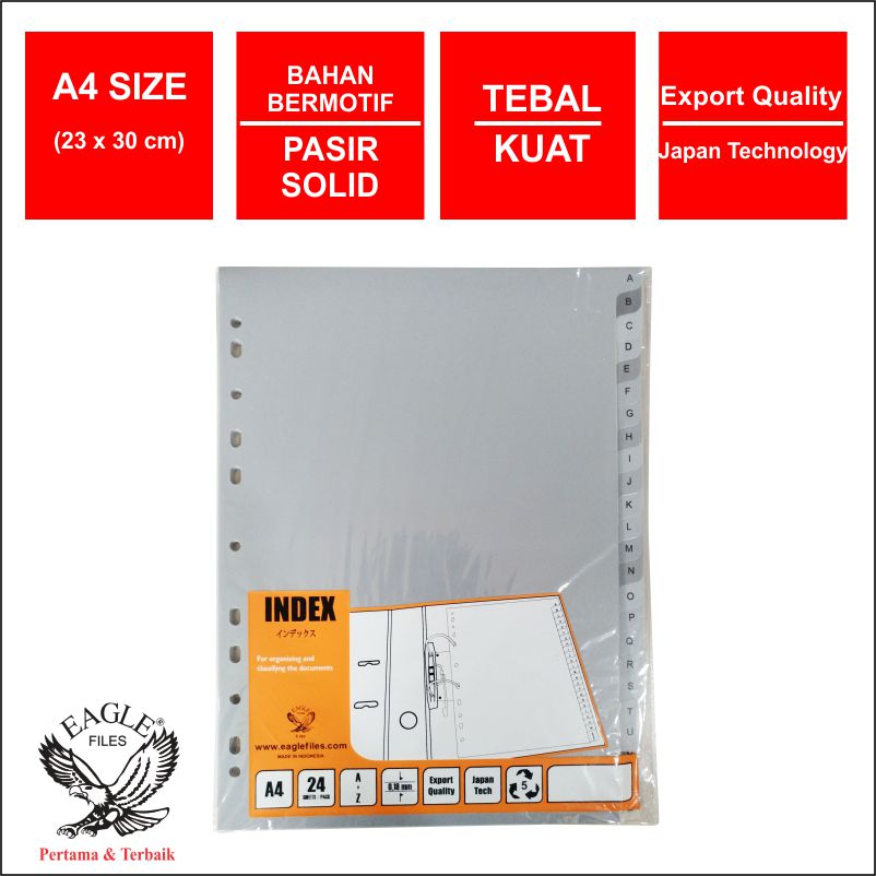 EAGLE Pembatas Odner Divider Index File Depider File Divider A4 / A-Z ...