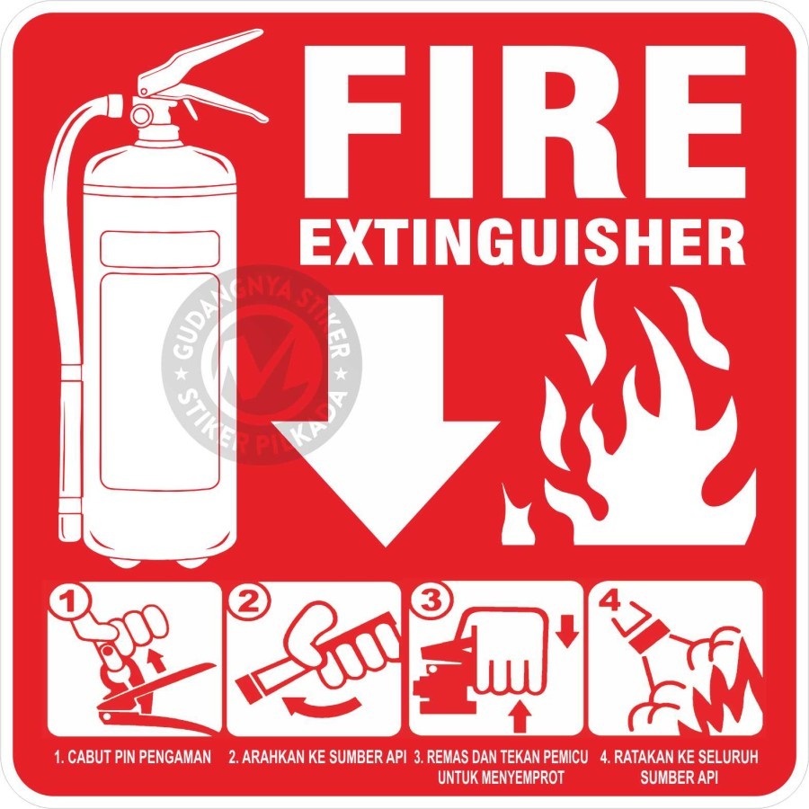 STIKER VINYL PEMADAM API KOTAK | Lazada Indonesia