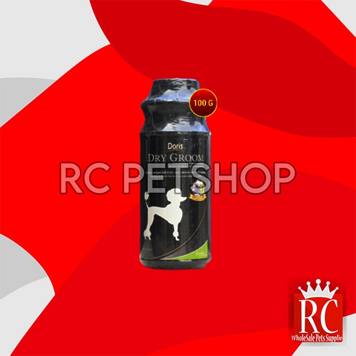 Doris Dog Powder Dry Grom Shampo Bedak Anjing anti kutu 100gr | Lazada ...
