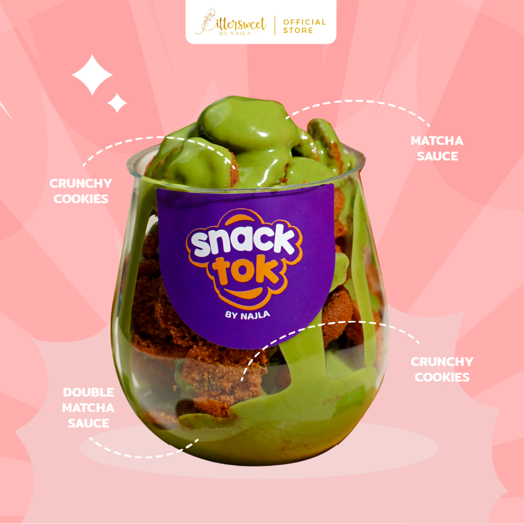 BITTERSWEET BY NAJLA - SNACKTOK FULL COOKIES MATCHA READY STOCK ...