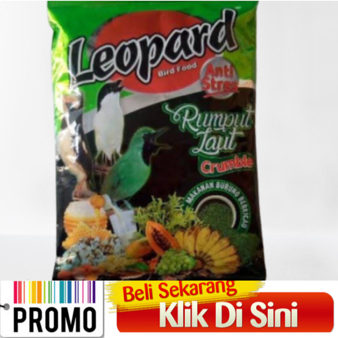 Makanan Burung Berkicau Voer Leopard Varian Rumput Laut Crumble Pakan ...