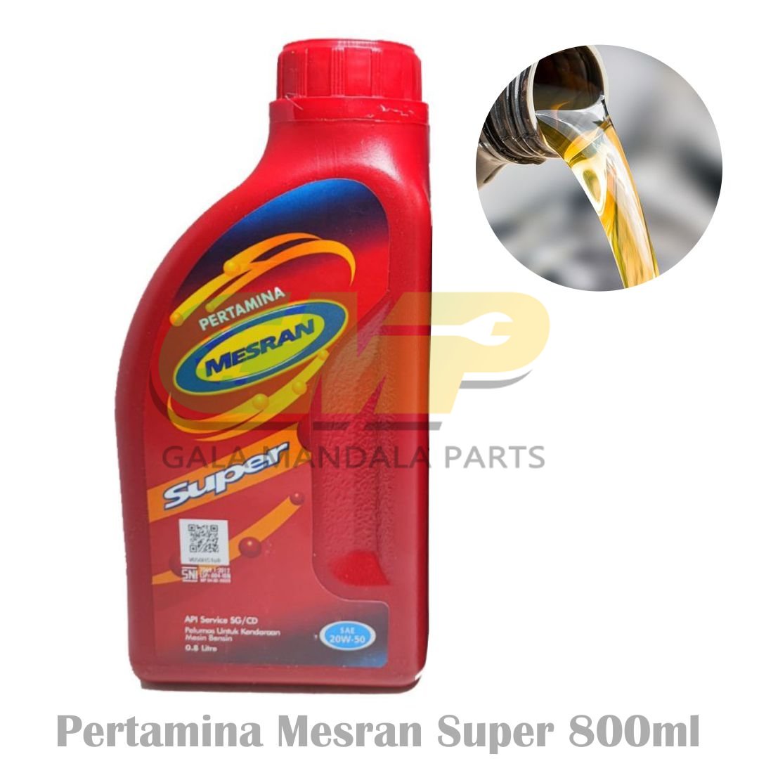 Oli Mesran Pertamina Super 4T 20W50 Motor Bebek 800ml Grand Vega Revo ...