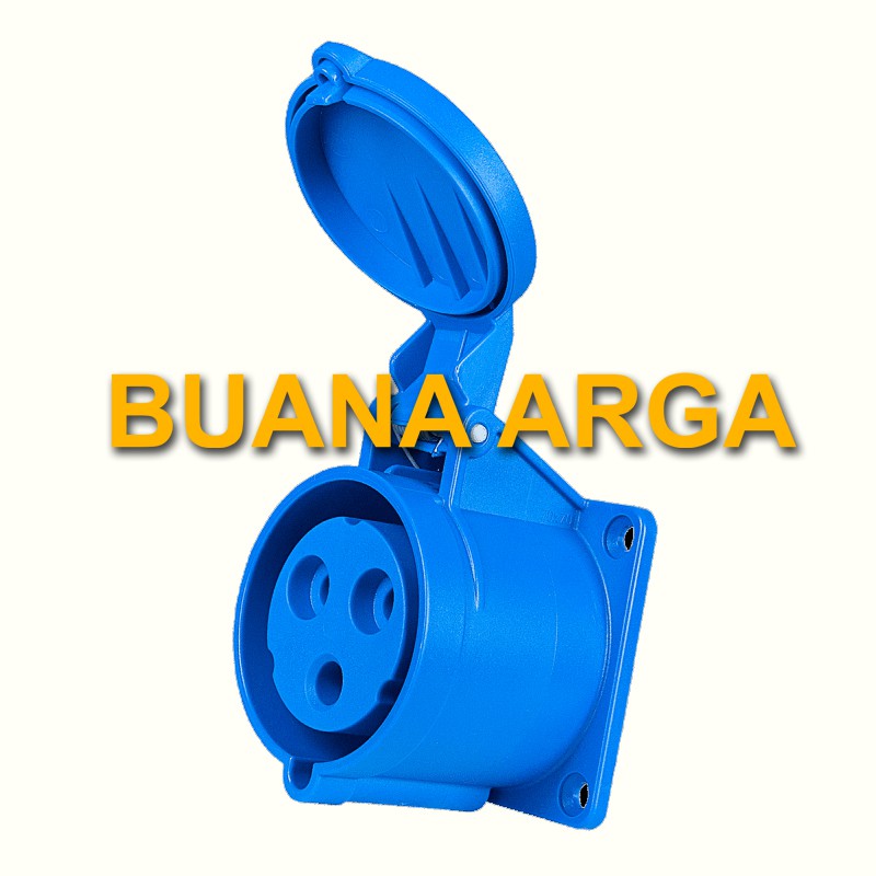 INDUSTRIAL PANEL SOCKET CEE 323 32A FORT CEE323 IP44 Pole Kaki 3 Pin ...