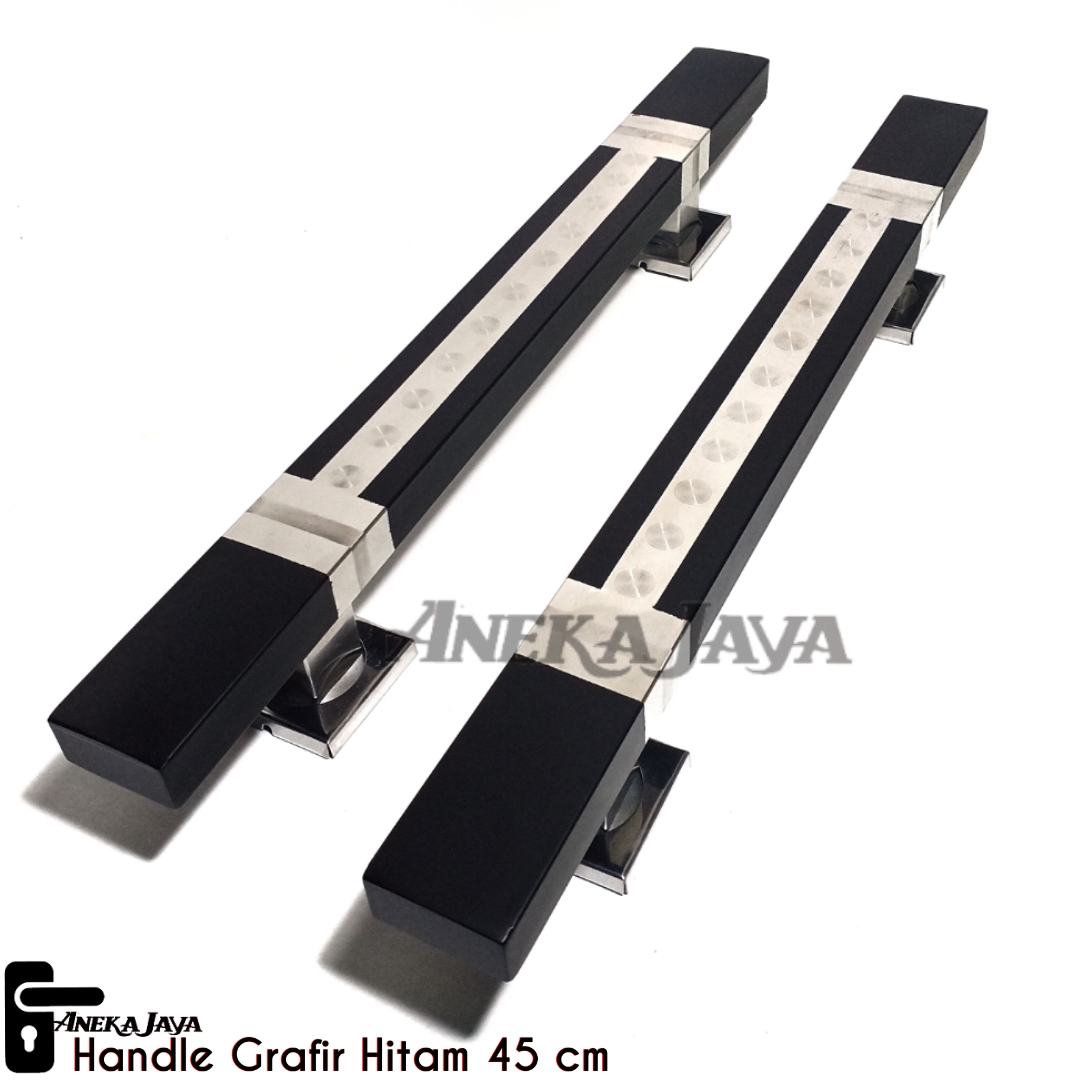 Handle Pintu rumah 45 cm 60 cm 80 cm 100 cm hitam / Tarikan Pintu ...