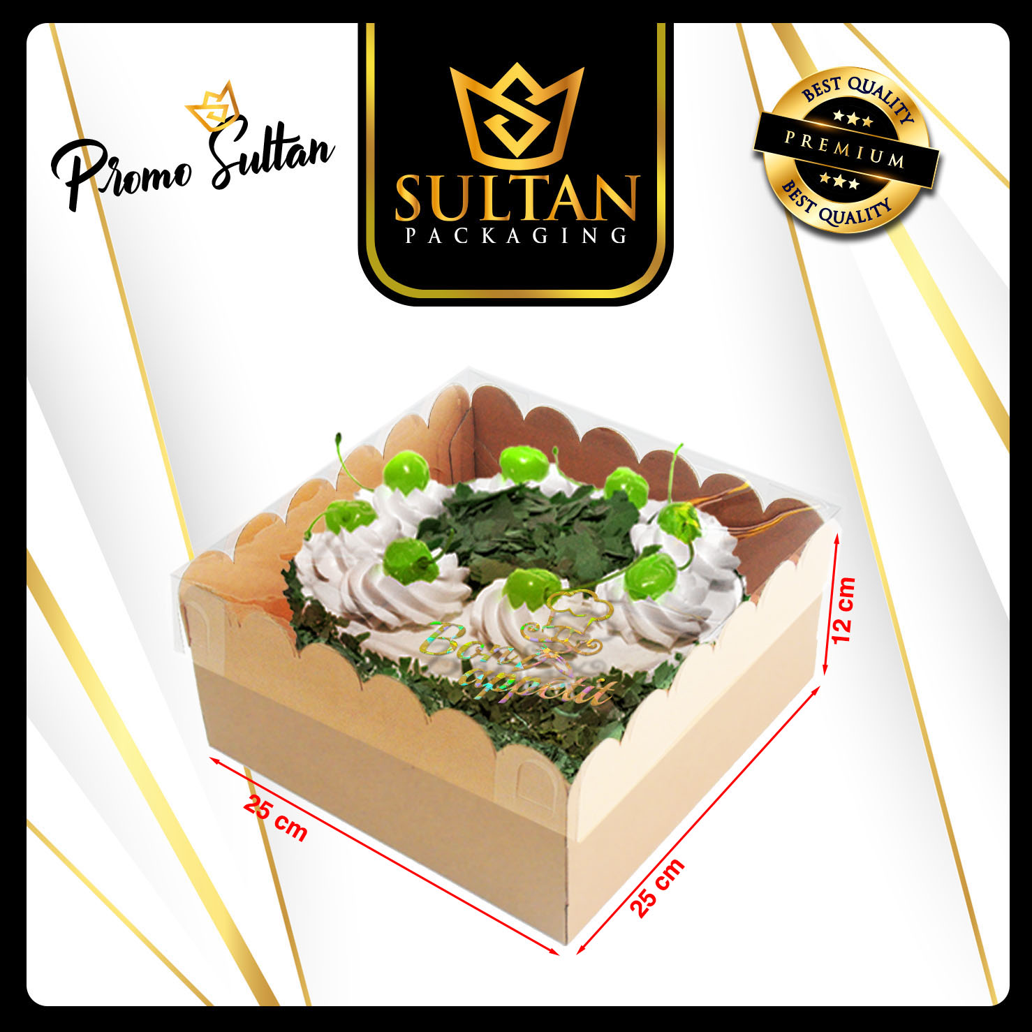 BOX KUE BOX PACKAGING POLOS BOX BOLU KOTAK SERBAGUNA A1-28 | Lazada ...