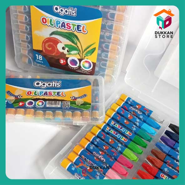 Crayon Agatis Eco isi 12, 18, 24 Warna - Krayon Agatis Eco Oil Pastel # ...