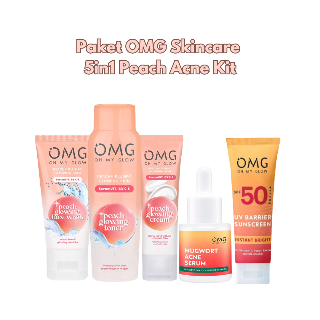 OMG Oh My Glow PAKET 5in1 | 4in1 Super Glow Kit Skincare Perawatan ...