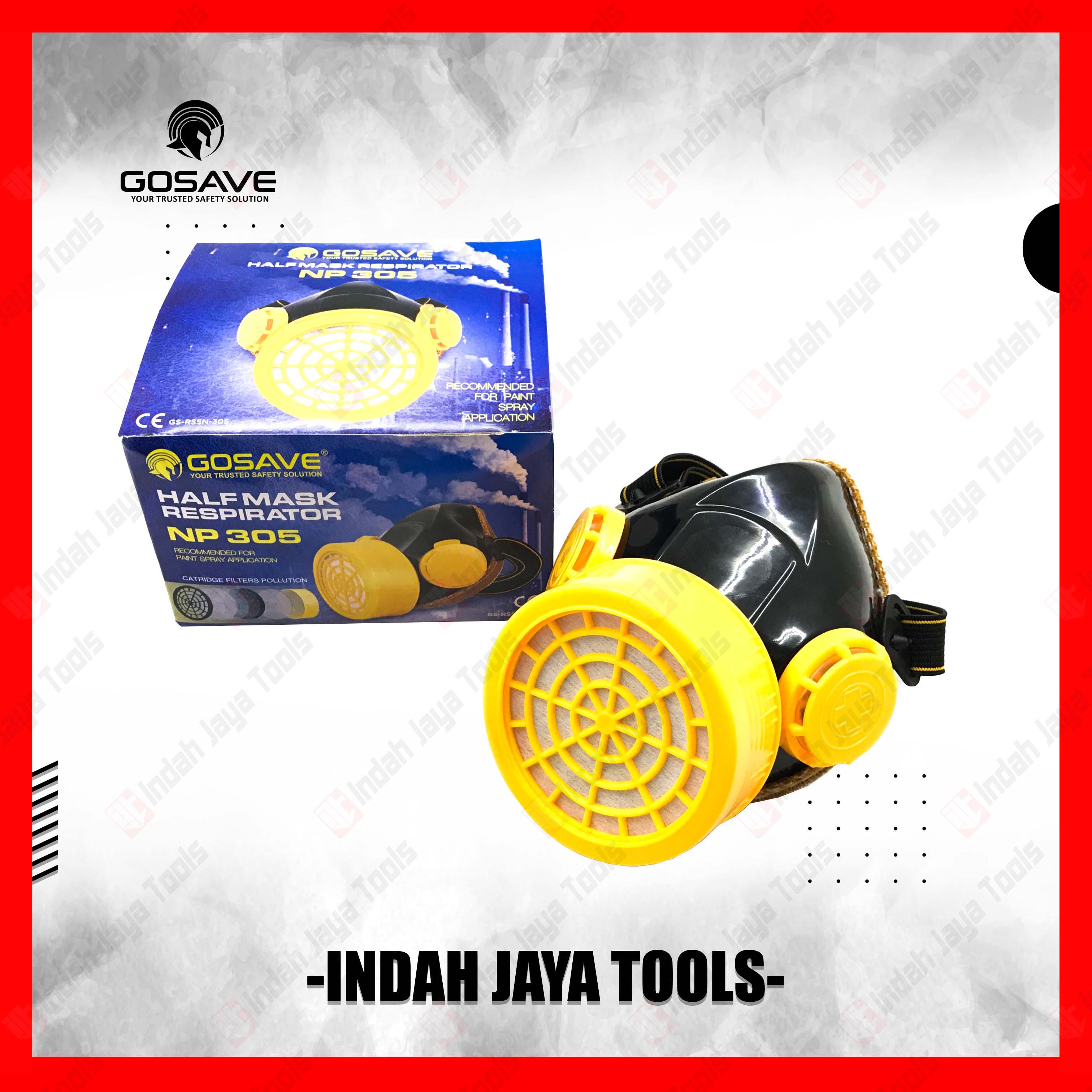 Masker Obat Single GOSAVE NP 305 / Tabung Single / Chemical Respirator ...