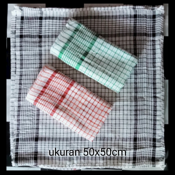 lap piring / serbet / lap tangan ukuran 50x50cm | Lazada Indonesia