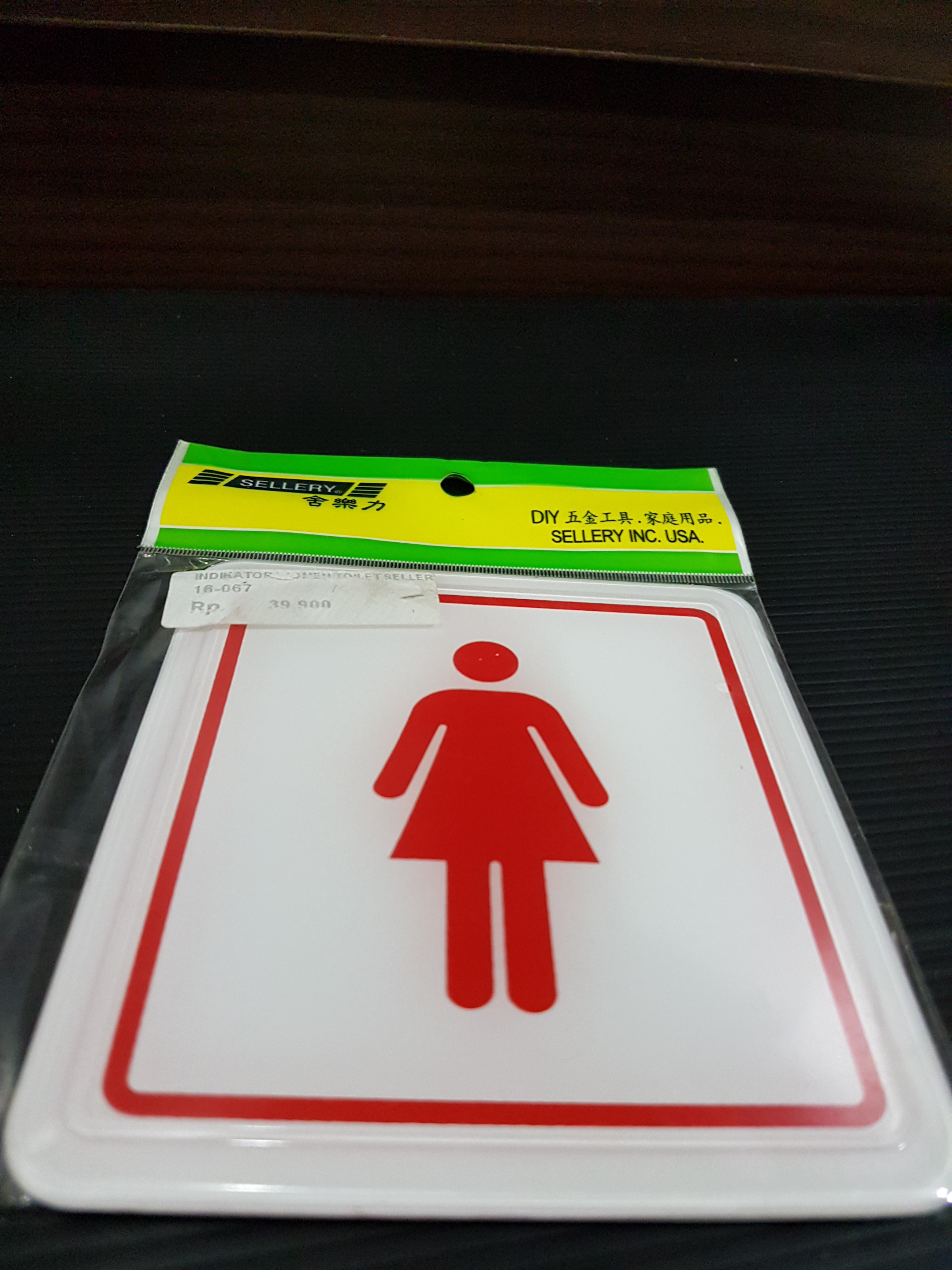 INDIKATOR TOILET WANITA SELLERY / SIGN TOILET WANITA | Lazada Indonesia