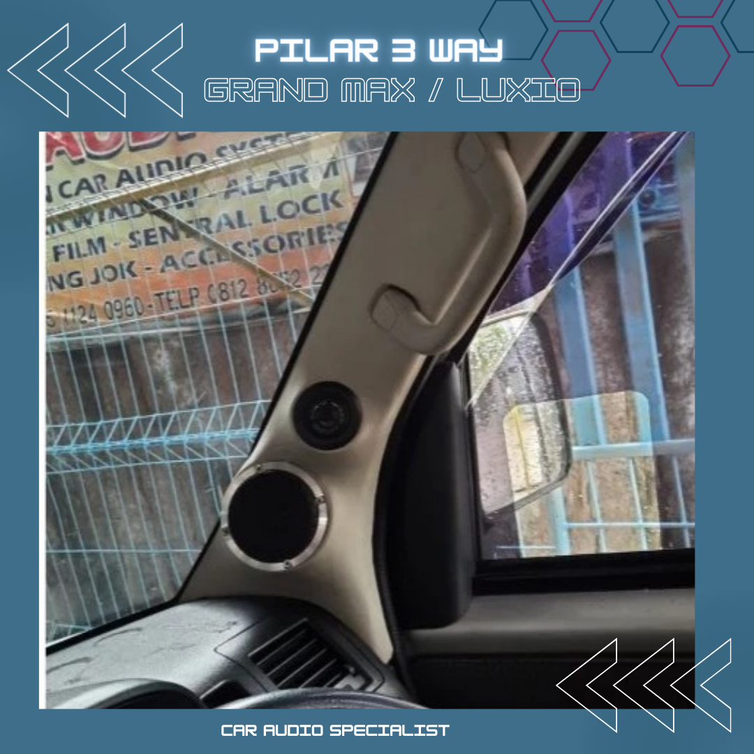 Pilar 3 way audio mobil speaker mobil aksesoris audio grandmax luxio | Lazada Indonesia