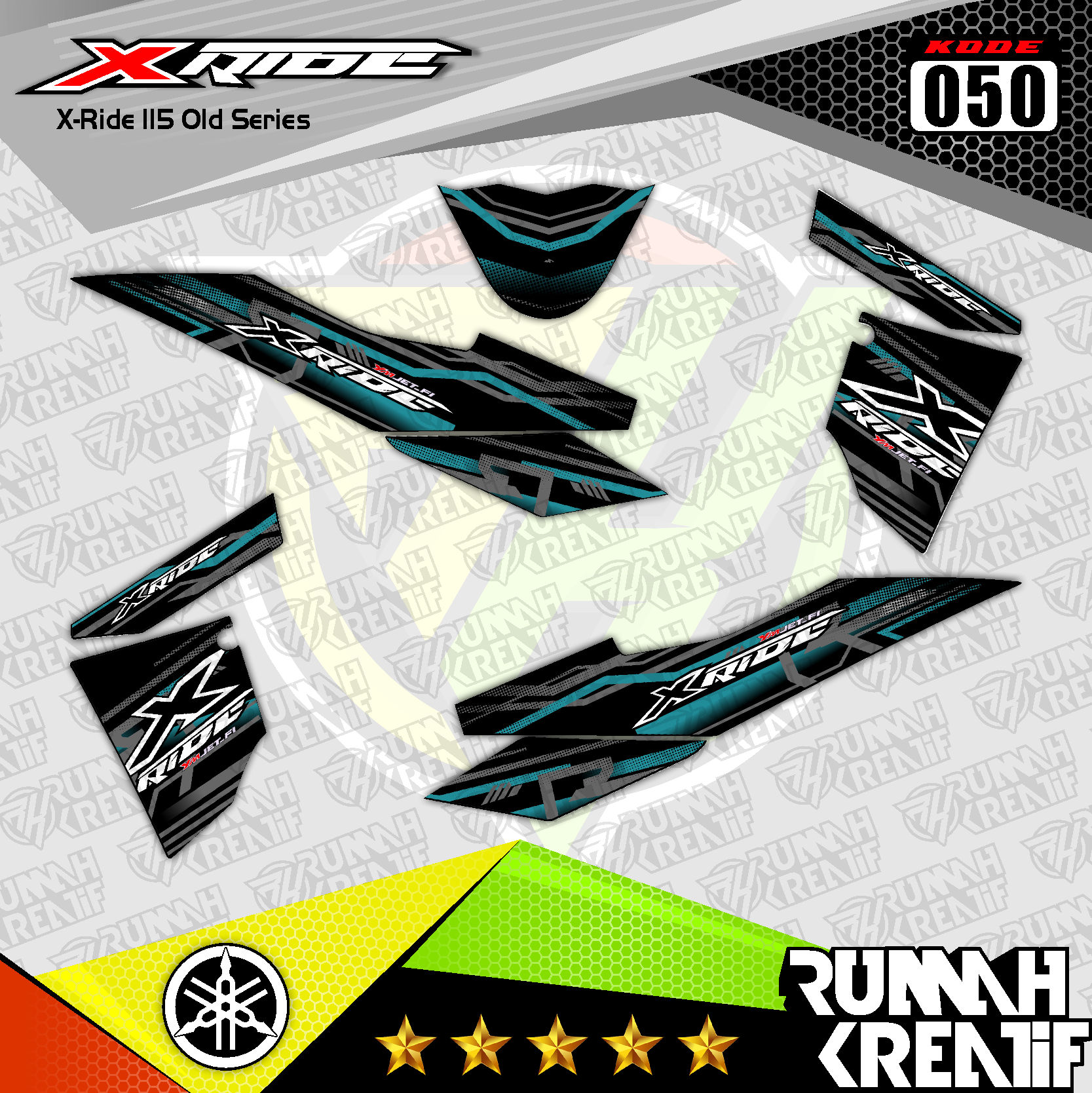 STRIPING X RIDE GRAFIS Xride 115 (TTX) X RIDE LAMA STICKER MOTOR ...