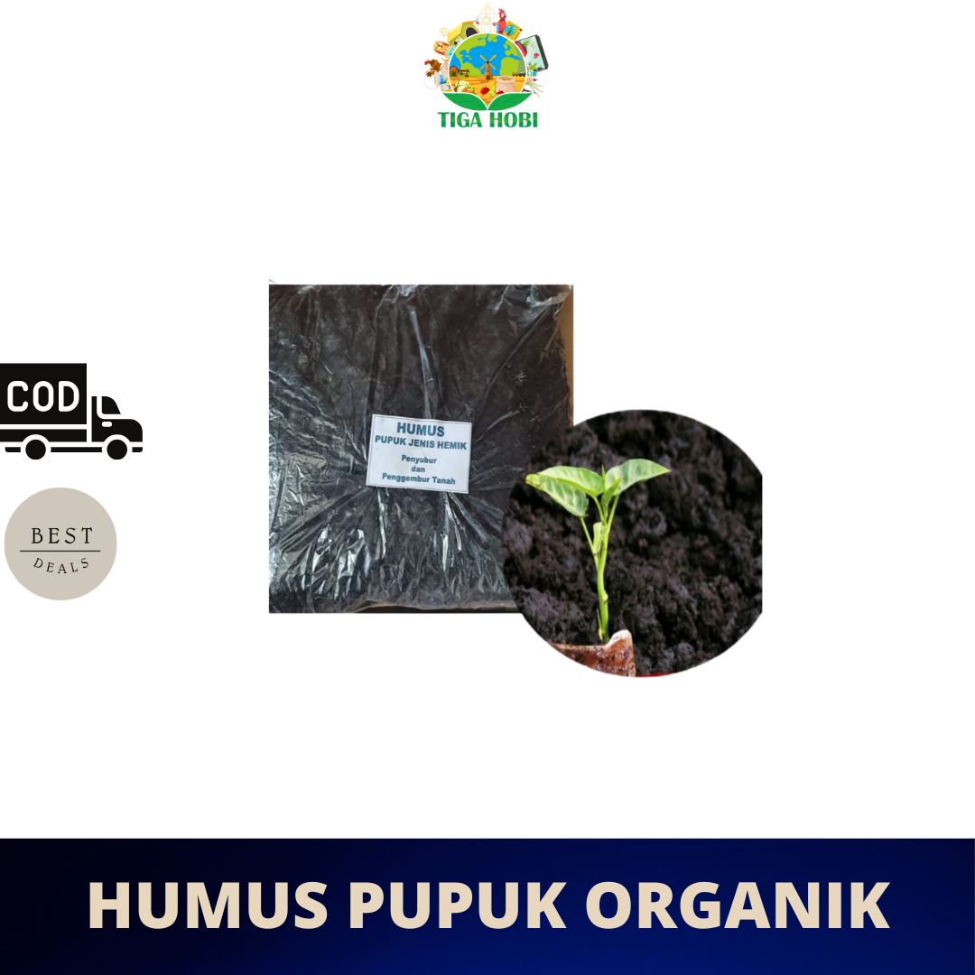TANAH HUMUS PUPUK ORGANIK 2KG media kompos penyubur penggembur tanah ...