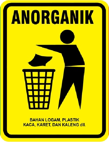 STIKER VINYL SAMPAH ORGANIK, ANORGANIK, B3 (DIJUAL SATUAN) | Lazada ...