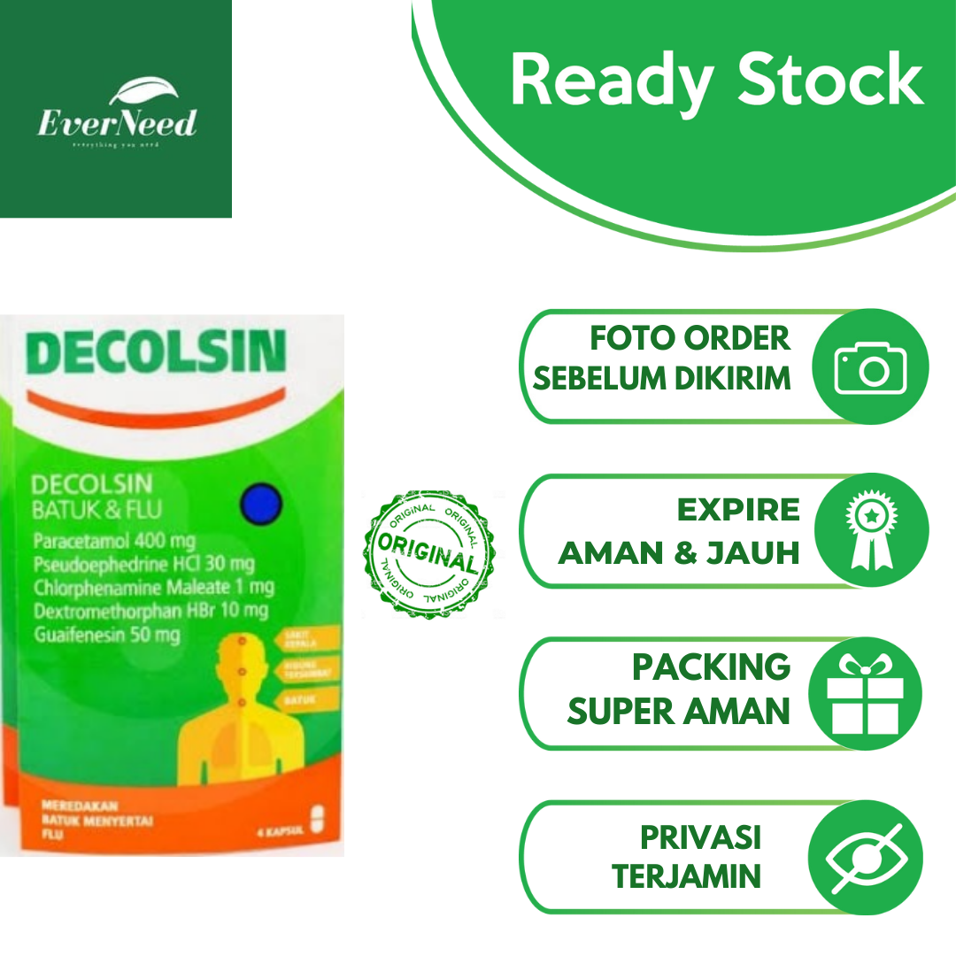 Decolsin (Harga Per 4 Kapsul) | Lazada Indonesia