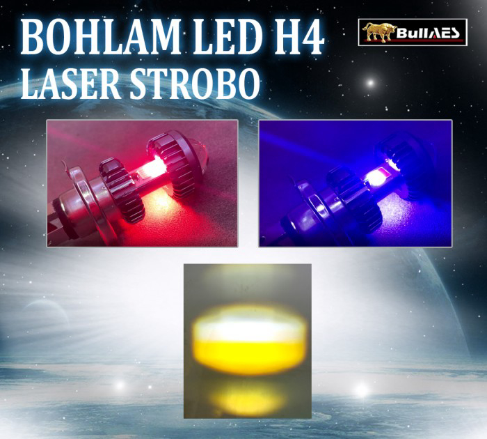 Lampu H4 Laser LED Hapag Strobo Led hi loo Beam | Lazada Indonesia