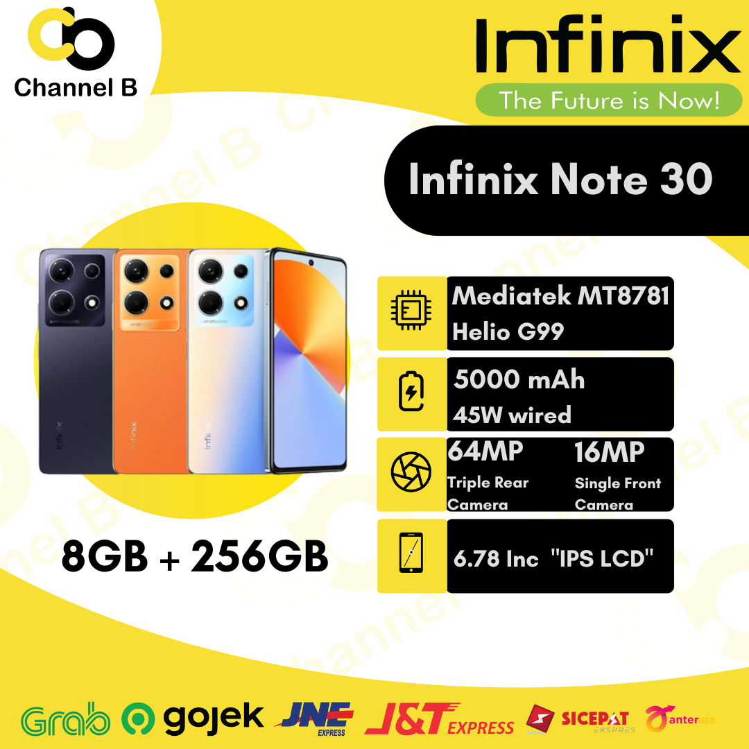 Infinix Note 30 X6833B ( Ram 8GB + Rom 256GB ) - Garansi Resmi | Lazada ...