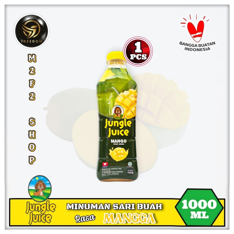 Diamond Jungle Juice Mango | Jus Mangga Botol Pet - 1000 ml | 1 Liter ...