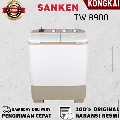 Mesin Cuci 2 Tabung SANKEN TW 8900 BK XTOR Technology 8 KG | Lazada ...