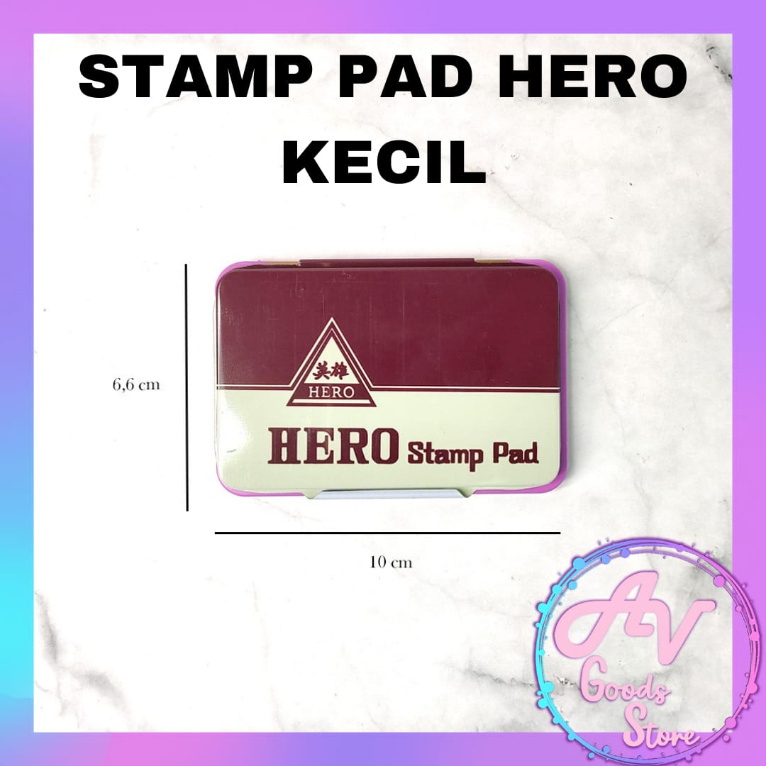 stamp pad HERO / bantalan stempel + tinta / bak stempel HERO | Lazada ...