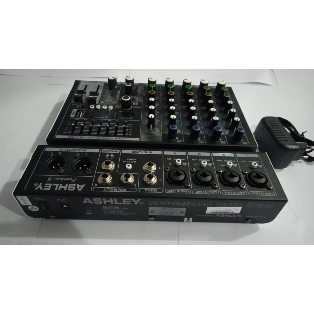 Mixer Audio 6 Channel Ashley Premium 6 Original Bluetooth Soundcard ...