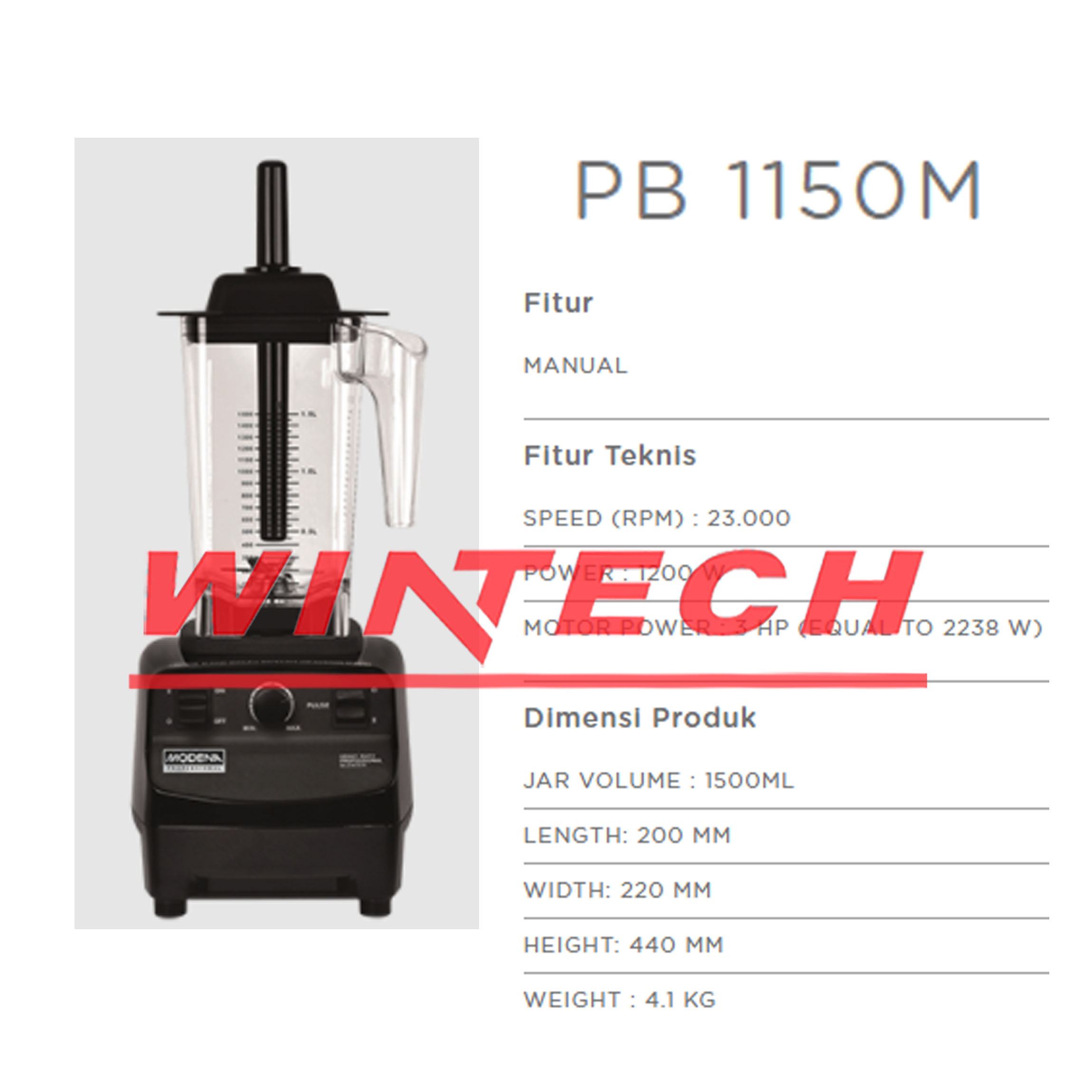 Heavy Duty Blender MODENA PB 1150M / Blender | Lazada Indonesia