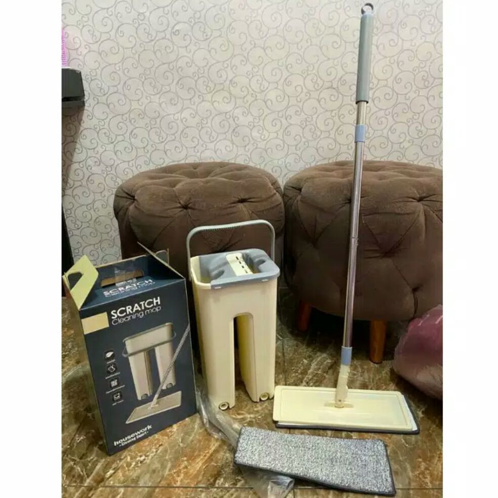 Alat Pembersih Lantai Super Flap Mob / Scratch Mob Cleaner | Lazada ...