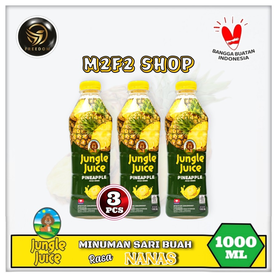 Diamond Jungle Juice Pineapple | Jus Nanas Botol Pet - 1000 ml | 1 ...