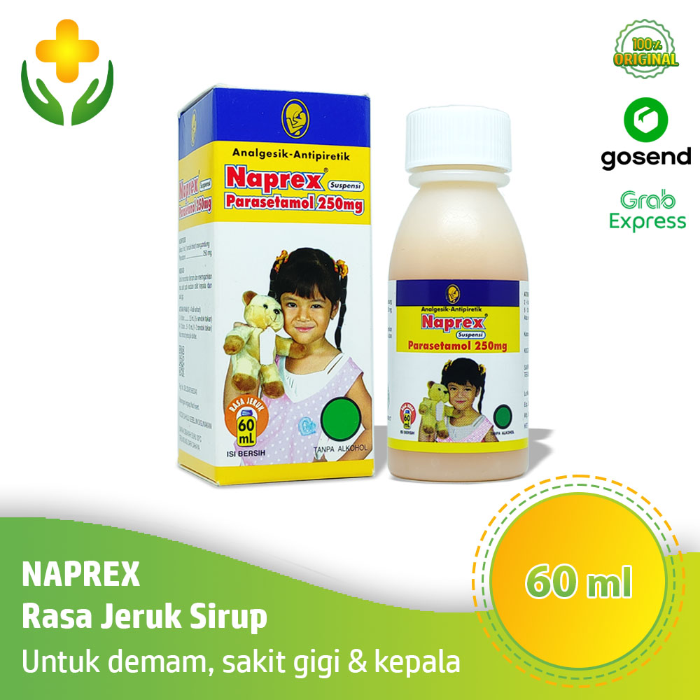 Naprex Sirup 60 ml Obat Penurun Panas Demam Pereda Sakit Gigi & Kepala ...