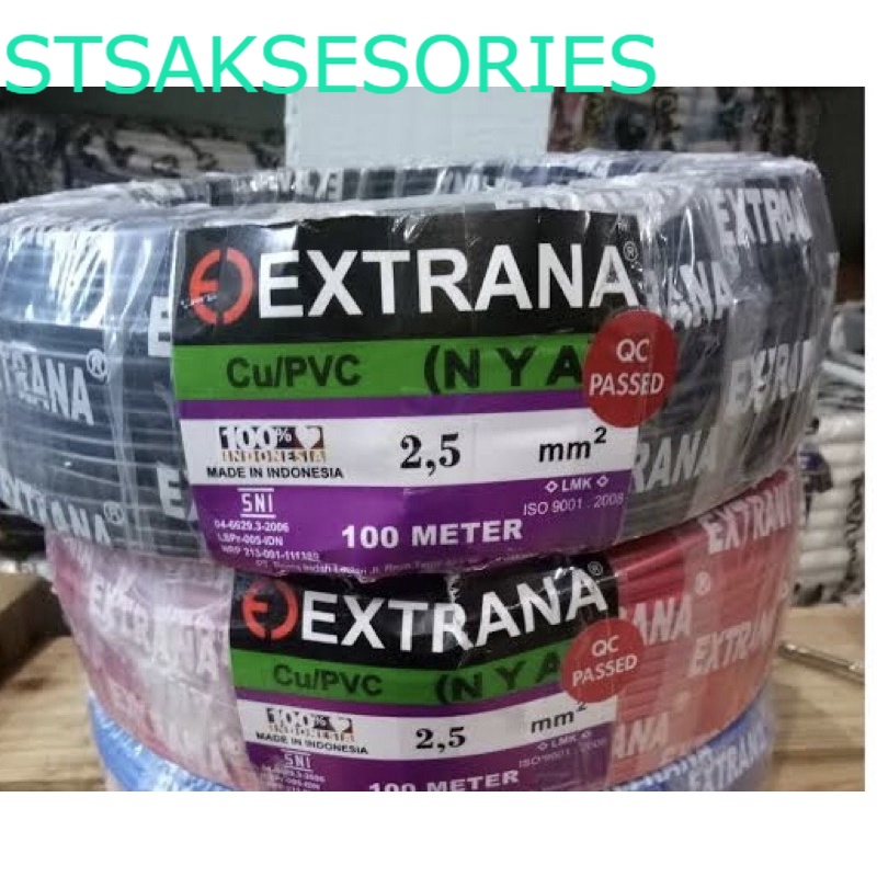 kabel NYA Extrana 2.5mm 100M Per 1 Roll 100M | Lazada Indonesia