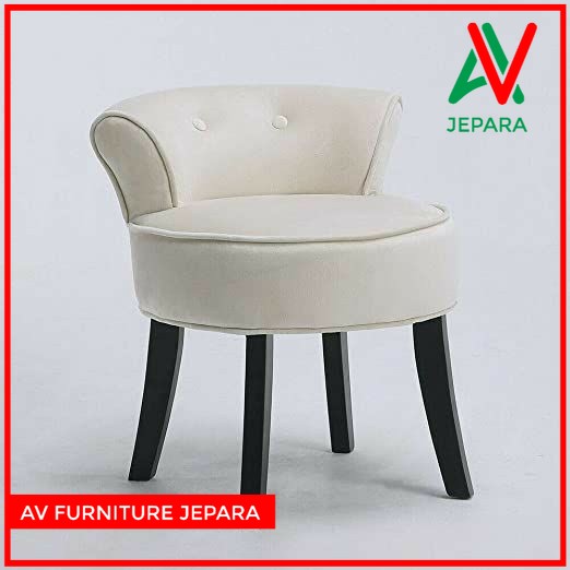 PUFF STOOL DRESSING KURSI RIAS - Putih | Lazada Indonesia