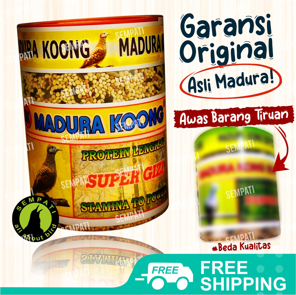 SEMPATI Madura Koong Kong Pakan Burung Perkutut Harian Racikan Madura ...