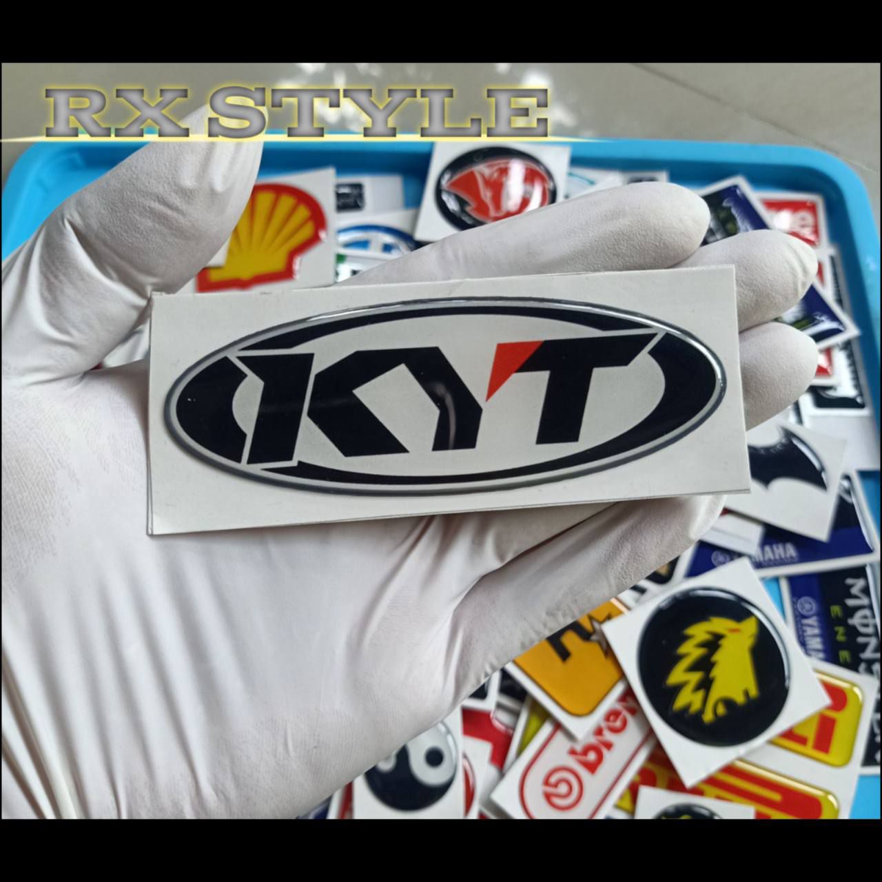 Stiker timbul emblem lentur KYT | Lazada Indonesia