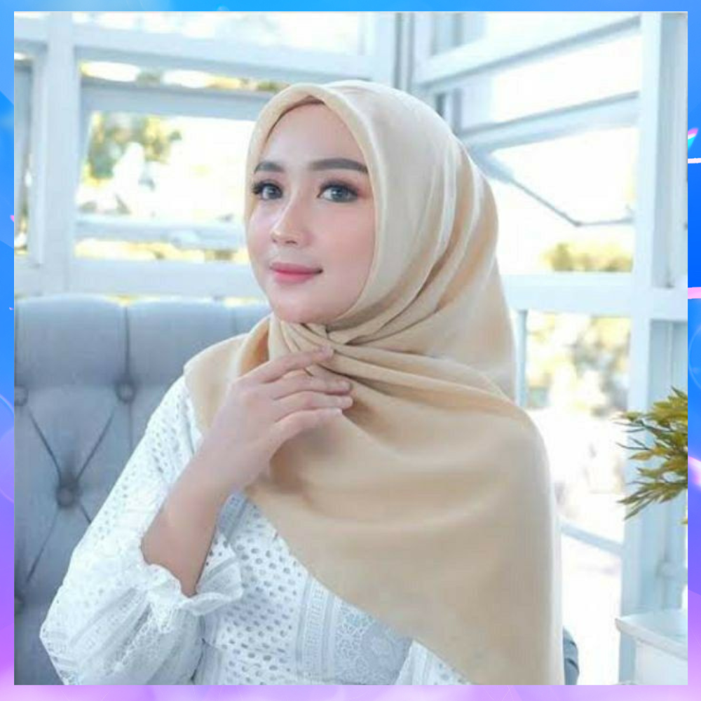 (Coksu) hijab bella square warna Coksu ; kerudung segi empat ; hijab ...