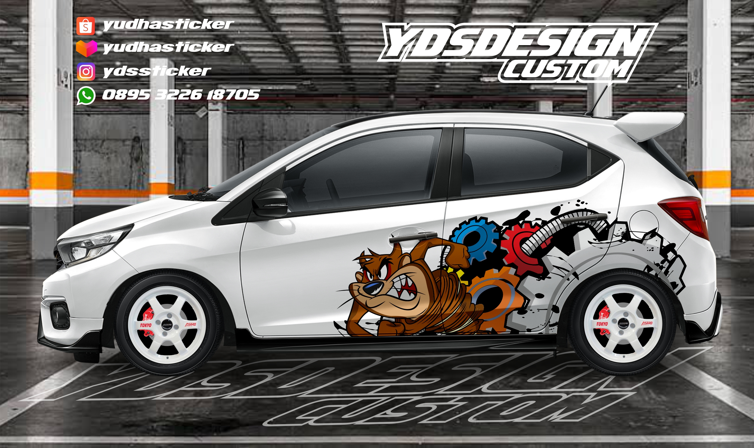 STICKER MOBIL AGYA, BRIO / DECAL STIKER JAZZ / STIKER ANIME CUSTOM ...
