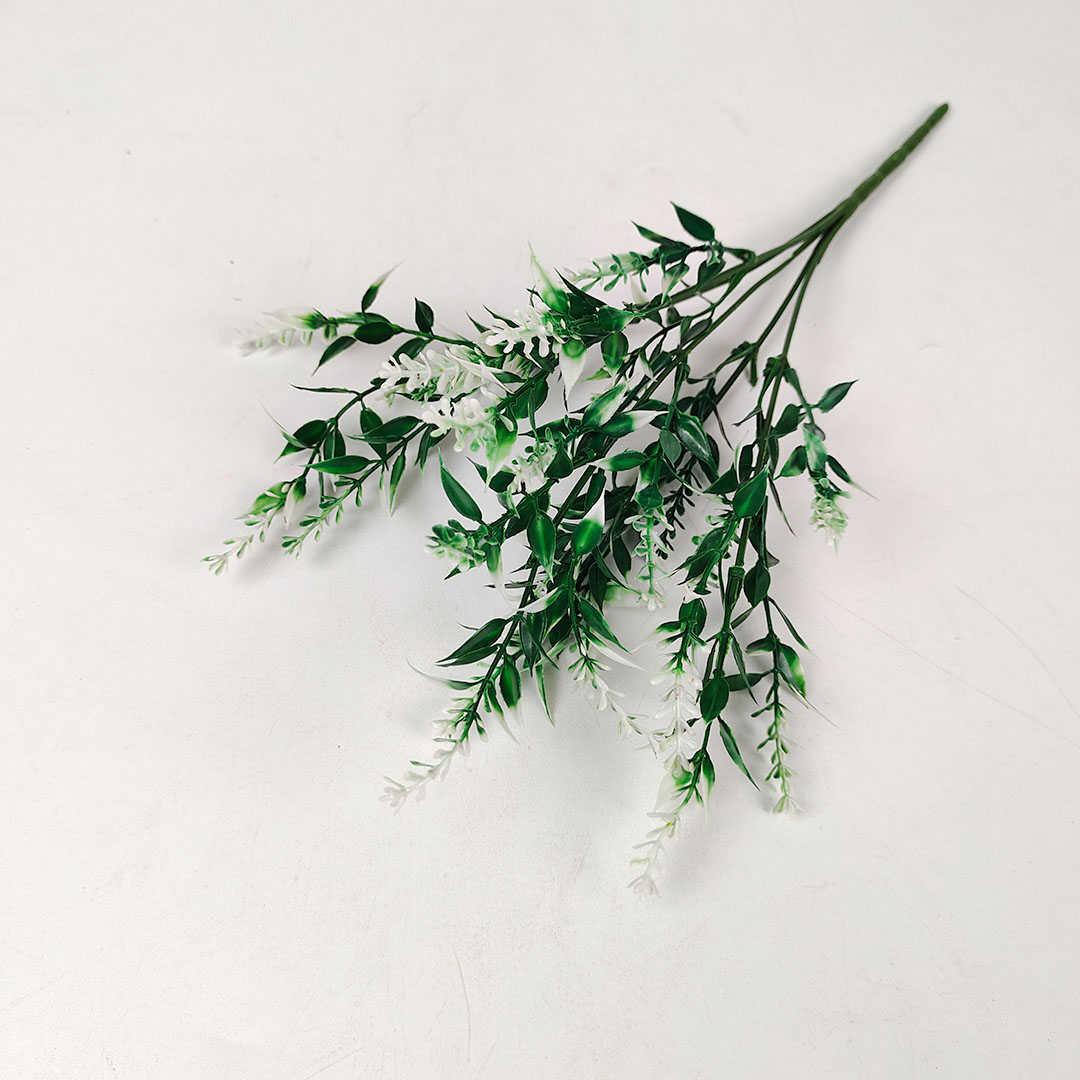 Daun rumput Lavender ACC Semak Kilap Cabang 5 - Hiasan kamar plastik ...