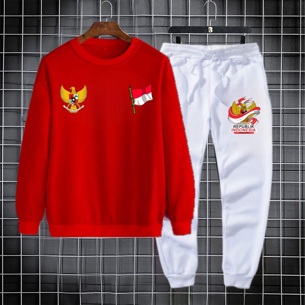 Setelan 17 agustus garuda bendera merdeka merah putih baju panjang ...