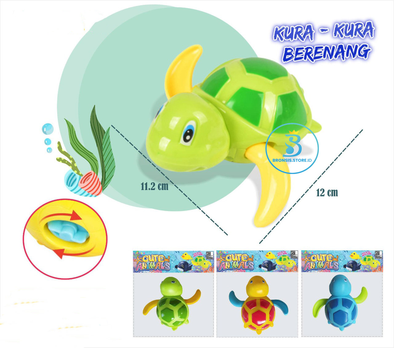 Mainan Mandi Ikan Paus Berenang - Katak Bebek Kura Kura Berenang ...