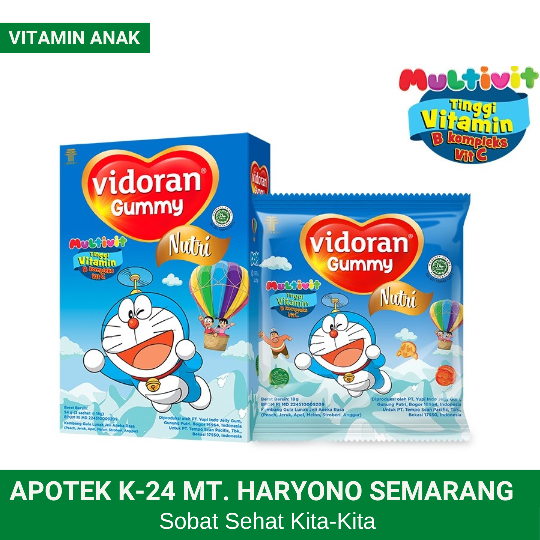 Vidoran Gummy Nutri Multivit 18g per Sachet - Gummy Multivitamin untuk ...