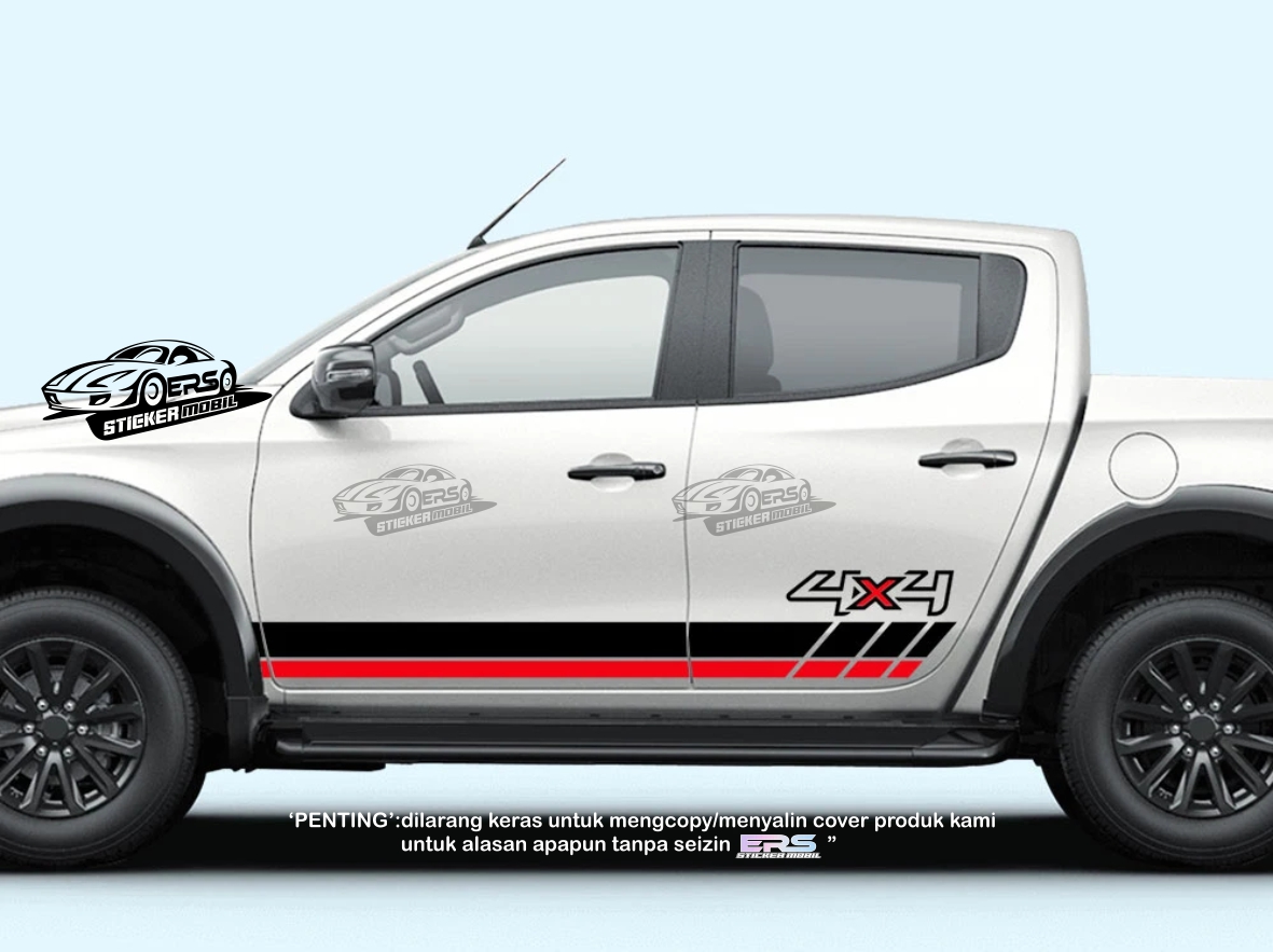 STIKER LIST SAMPING 4X4 UNIVERSAL MOBIL RANGER TRITON STRADA | Lazada ...