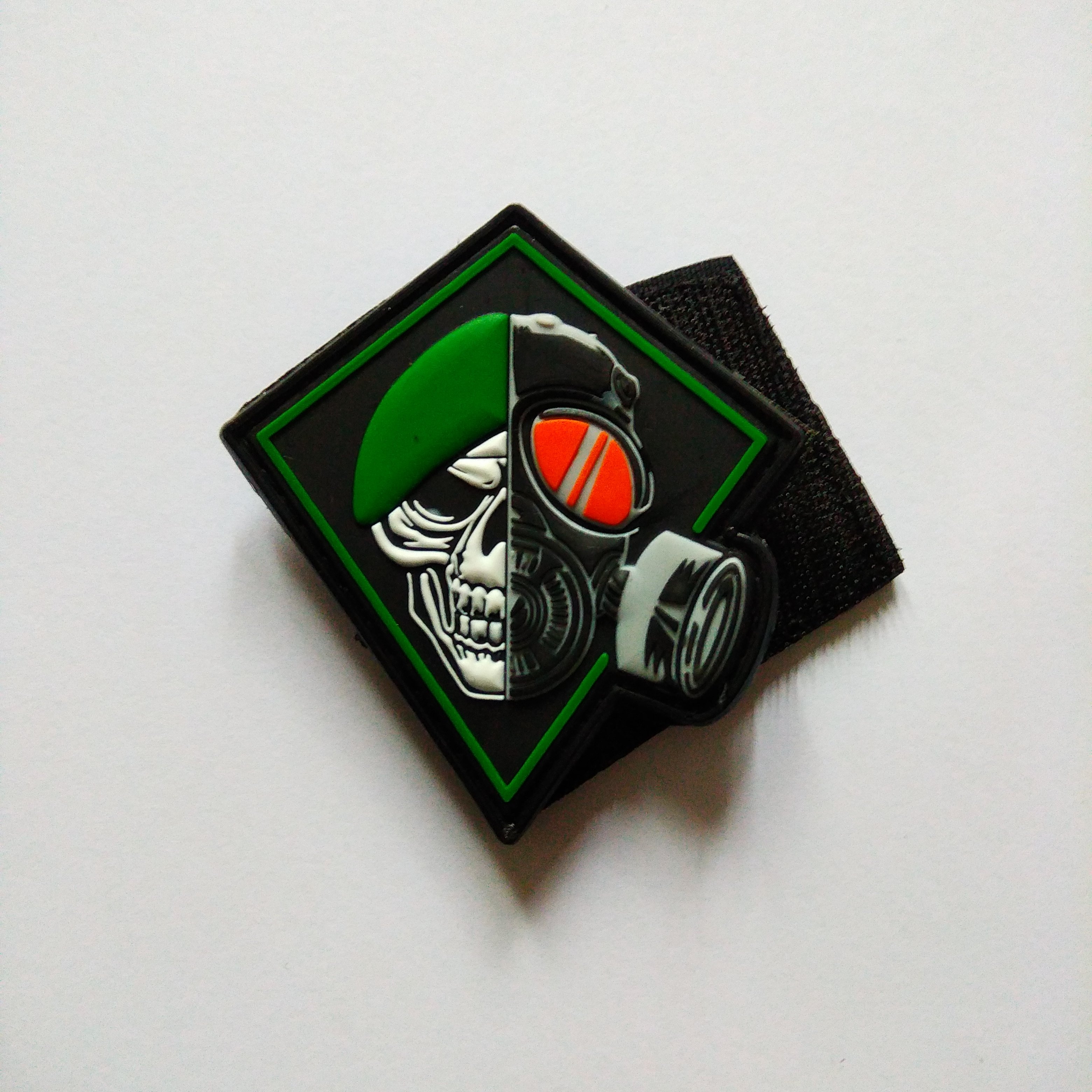 Patch Rubber Tengkorak Baret TNI AD / Tempelan Karet Velcro /Emblem ...
