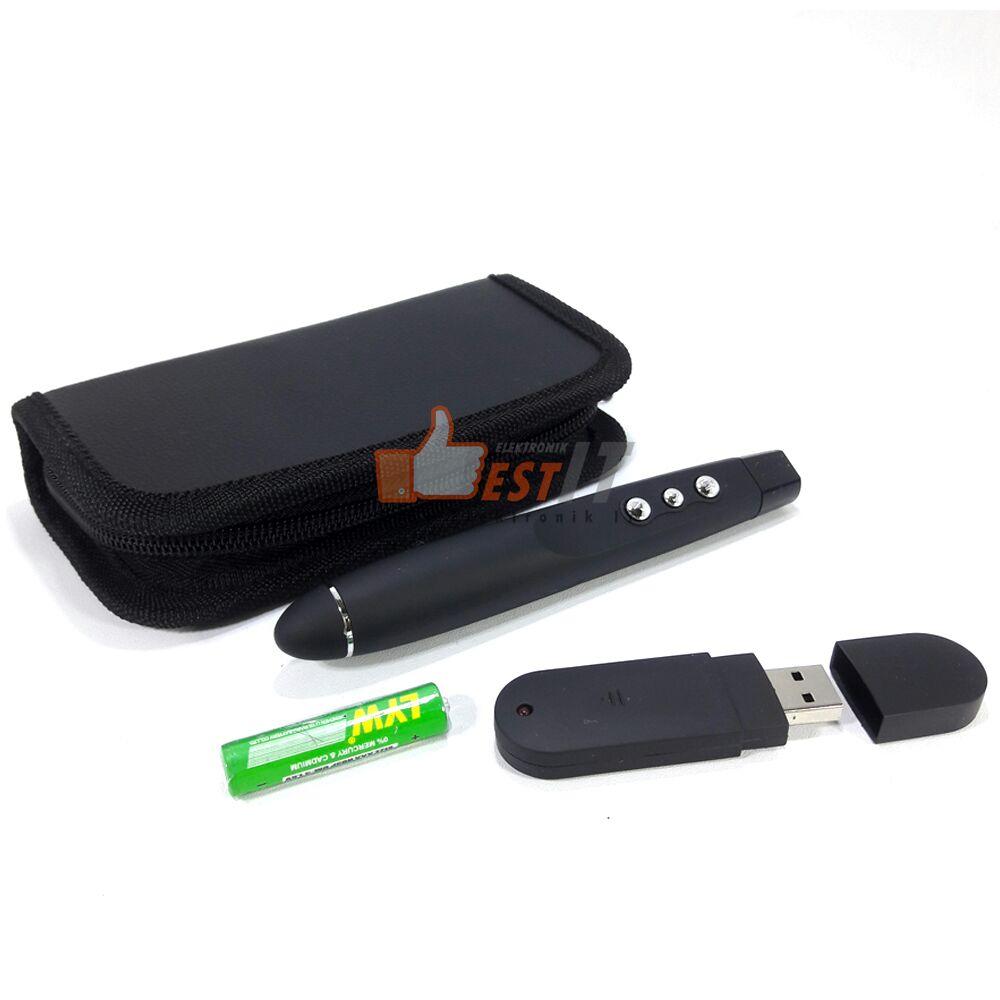Laser Pointer PP1000 Wireless USB Remote Kontrol Alat Penunjuk ...