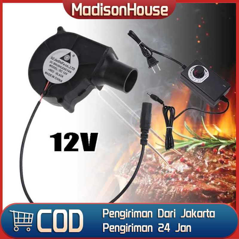 Blower Mini BBQ Kipas Blower Ac Turbocharger Portabel Kecil Dengan ...