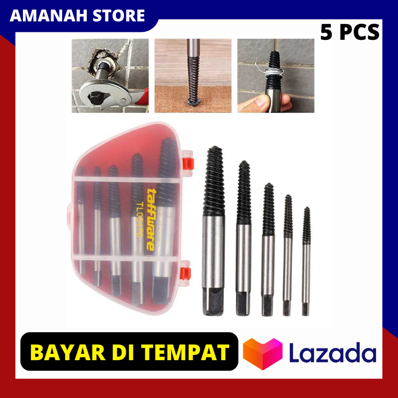 Pembuka Baut Patah / Mata Bor Pelepas Baut Dol Sekrup Los / Mata Bor ...