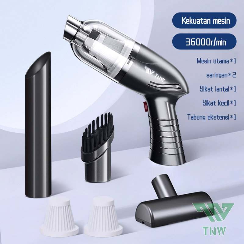 Tnw Vacum Cleaner Penyedot Debu Mobil Kuat Dengan Daya 15000pa Portable