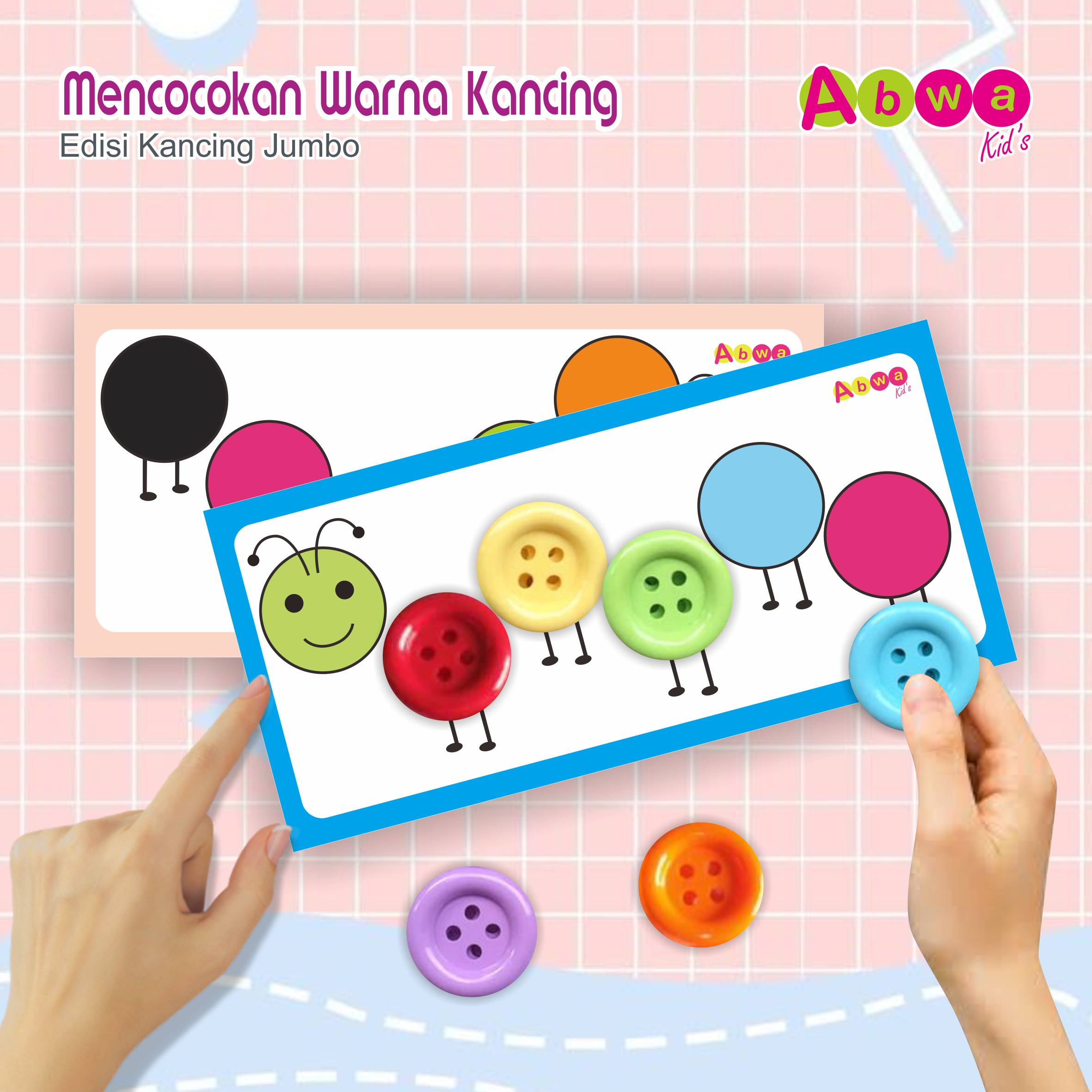 MENGENAL WARNA KANCING JUMBO ULAT ABWAKIDS, Worksheet Anak, Worksheet ...